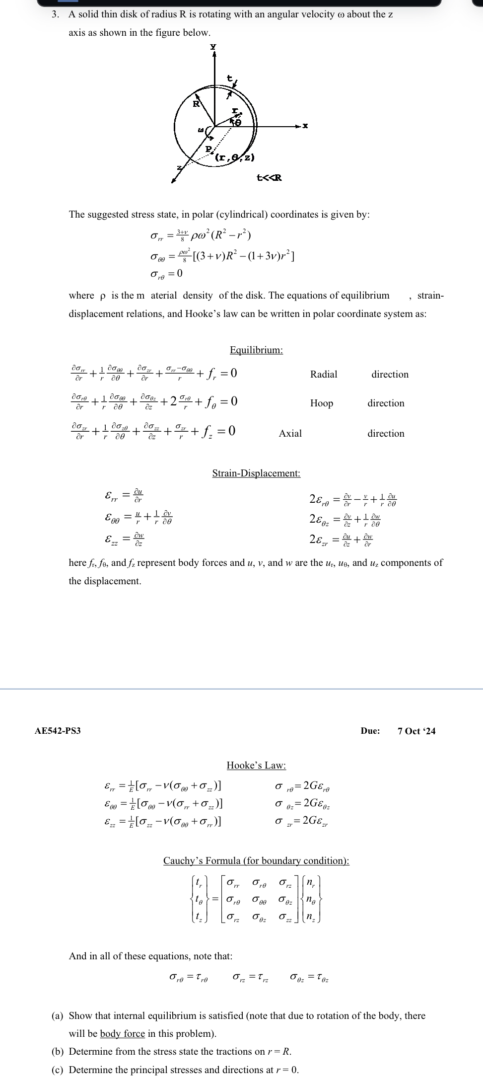 Solved axis as shown in the figure helowThe suggested stress | Chegg.com