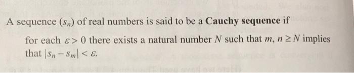 Solved Let S be a close subset of R. Prove that every Cauchy | Chegg.com