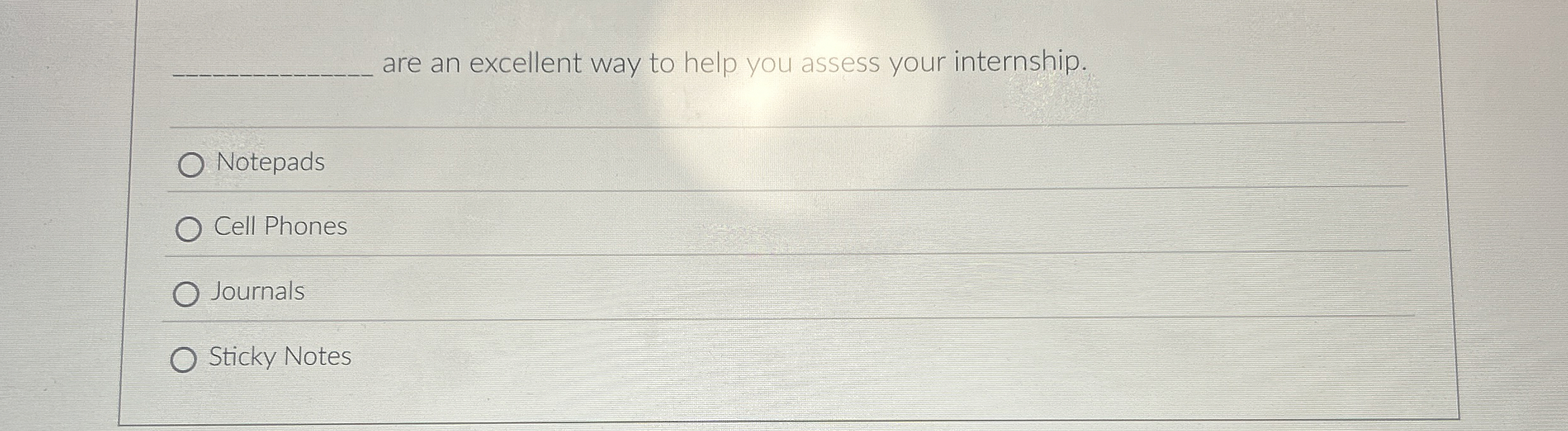 Solved q,are an excellent way to help you assess your | Chegg.com