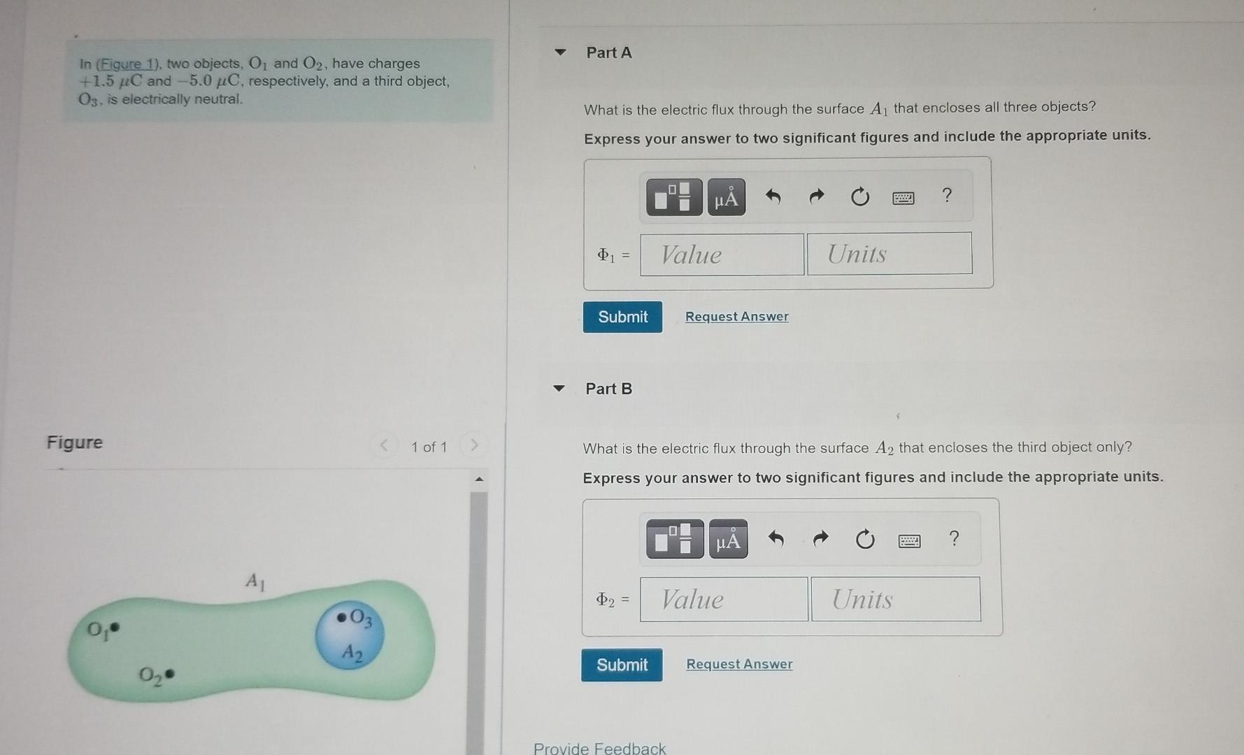 Solved Part A In (Figure 1). two objects, O1 and O2, have | Chegg.com