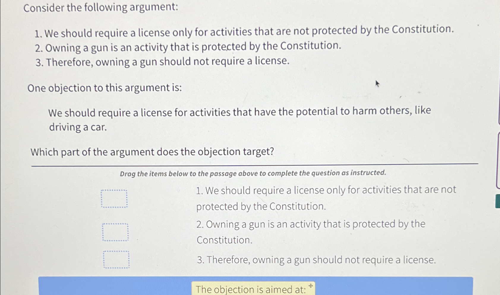 Solved Consider the following argument:We should require a | Chegg.com