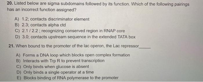 Solved need help with 20& 21 | Chegg.com