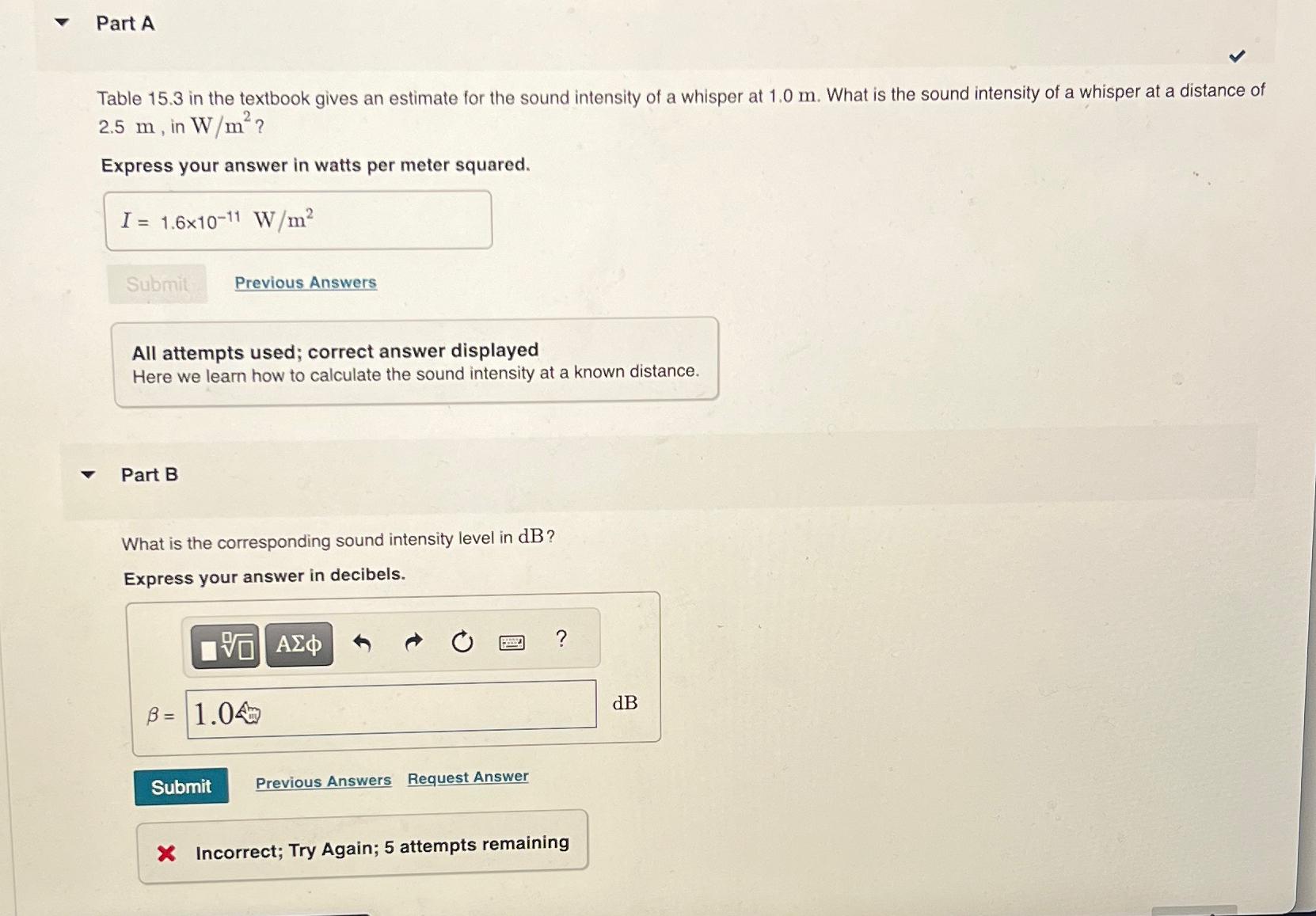 Solved Part ATable 15.3 ﻿in the textbook gives an estimate | Chegg.com