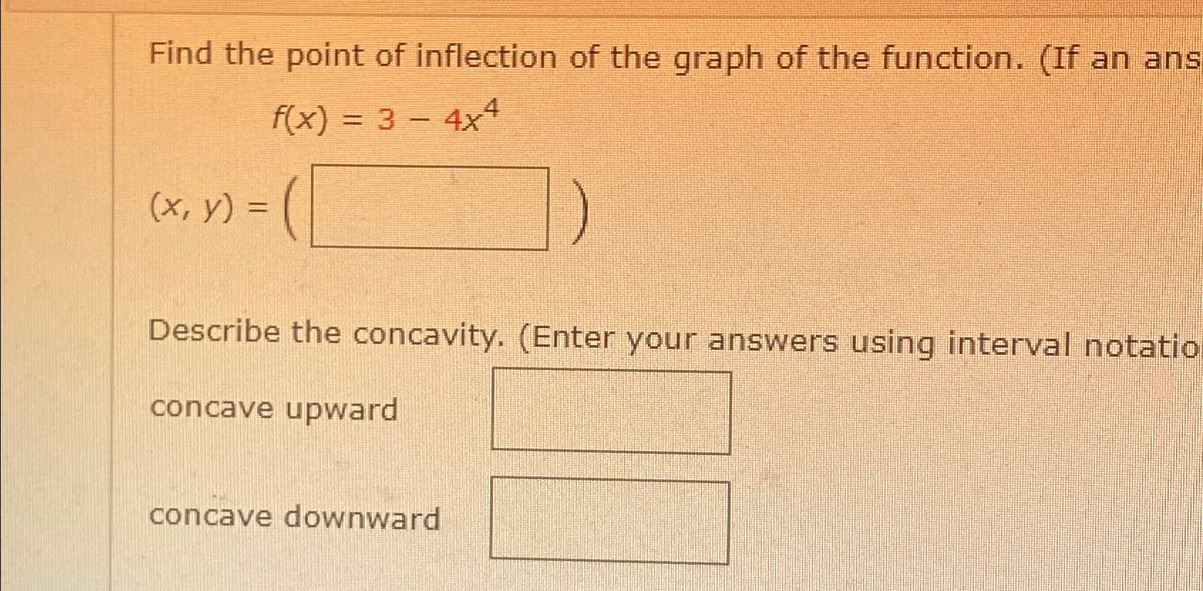 Solved Find the point of inflection of the graph of the | Chegg.com