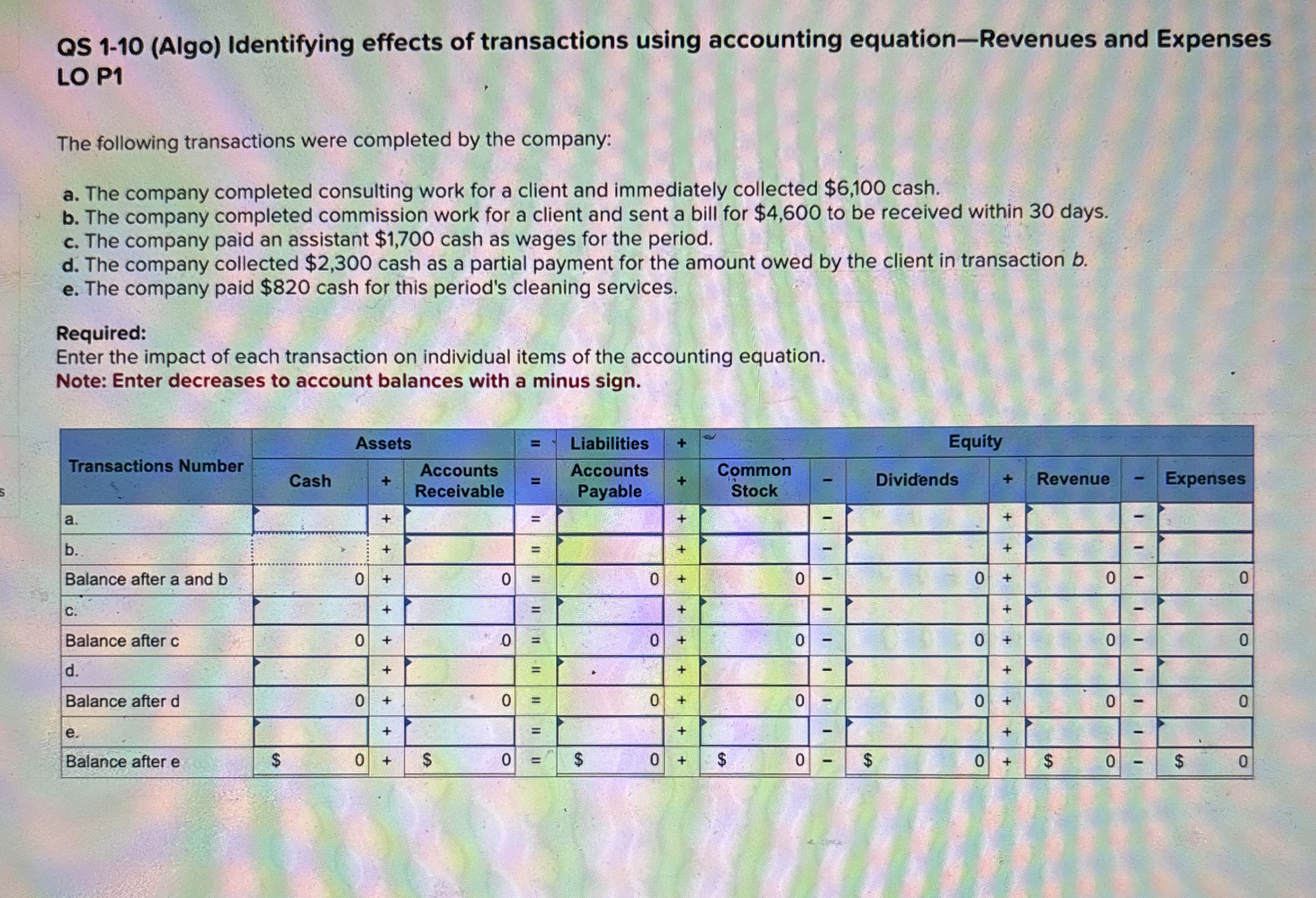 Solved How To Solve Qs 1 10 Algo ﻿identifying Effects Of
