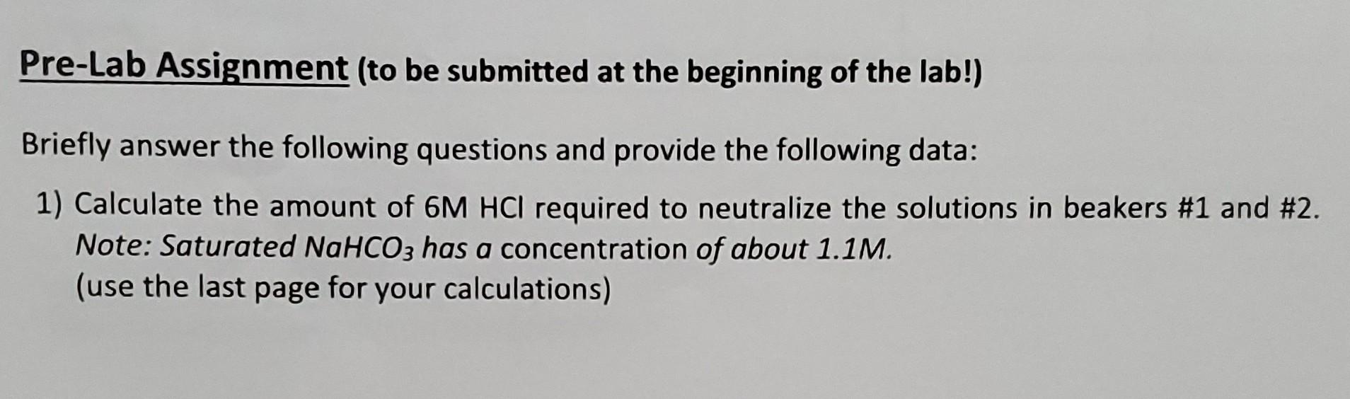 Solved Pre-Lab Assignment (to be submitted at the beginning | Chegg.com