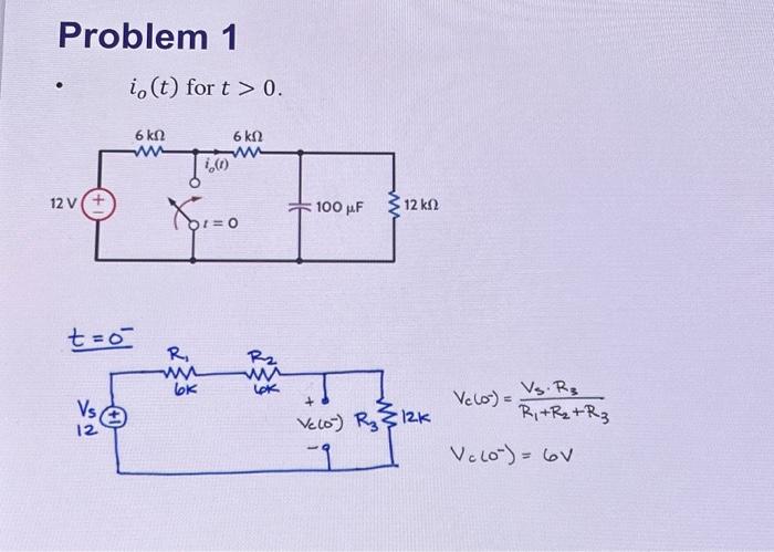 Solved Use the differential equation approach to find io(t) | Chegg.com