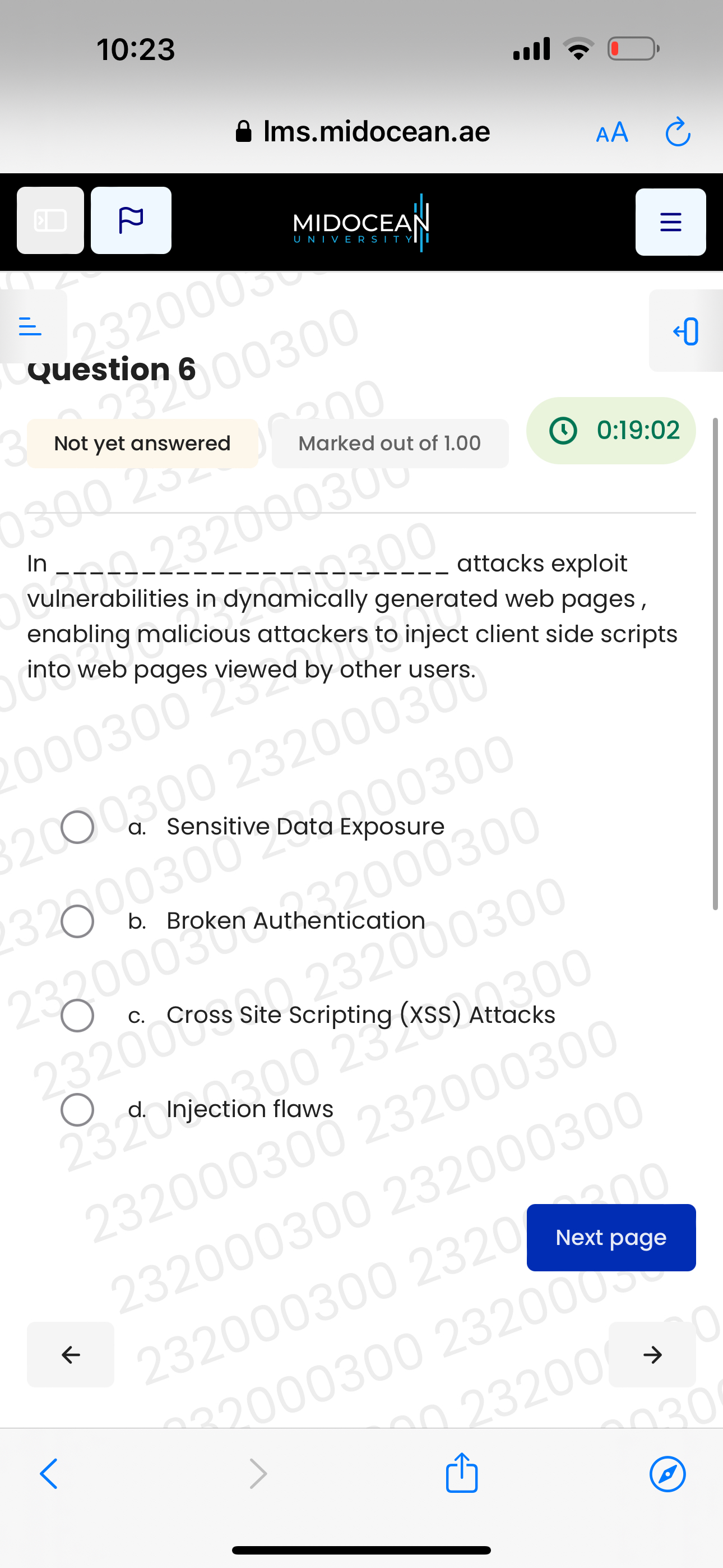 Solved 10:23Q Ims.midocean.aeAA(1] ⊓MIDOCEANQuestion 6Not | Chegg.com