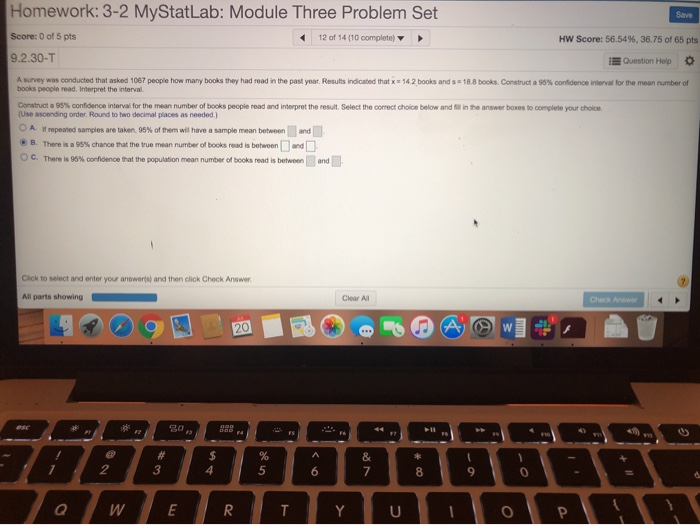 Solved Homework 3 2 Mystatlab Module Three Problem Set