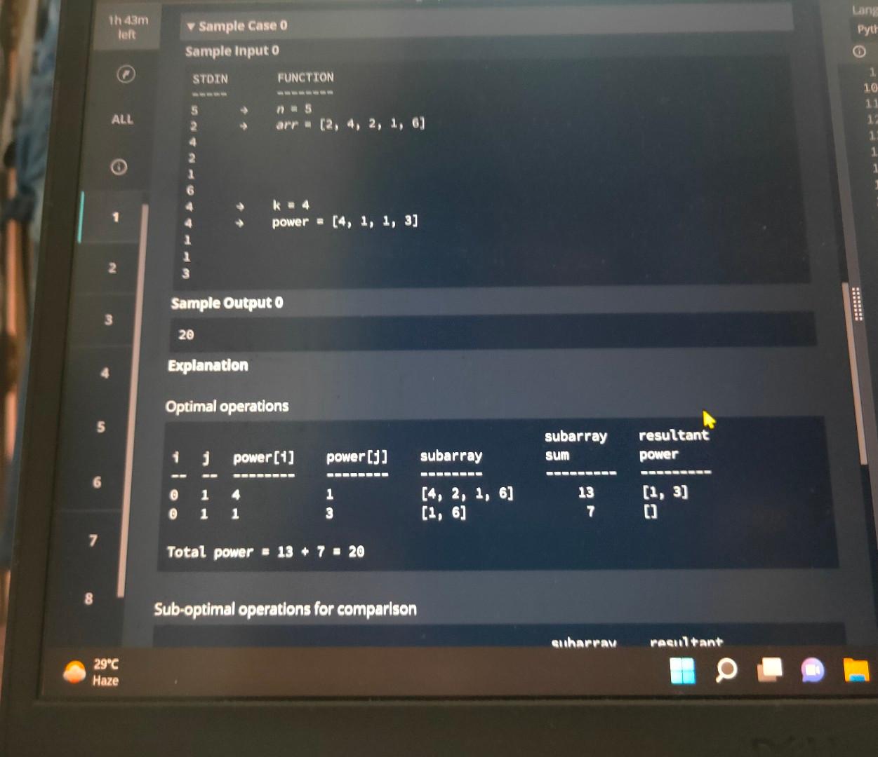 Solved 1. Maximize the Power Given an array arr of n | Chegg.com Solved 1. Maximize the Power Given an array arr of n | Chegg.com