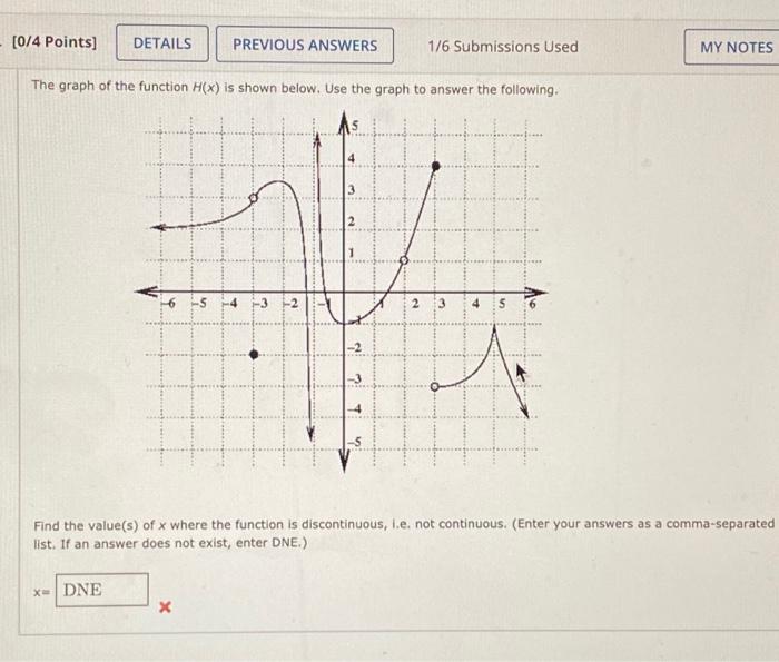 Solved - [0/4 Points] DETAILS PREVIOUS ANSWERS 1/6 | Chegg.com
