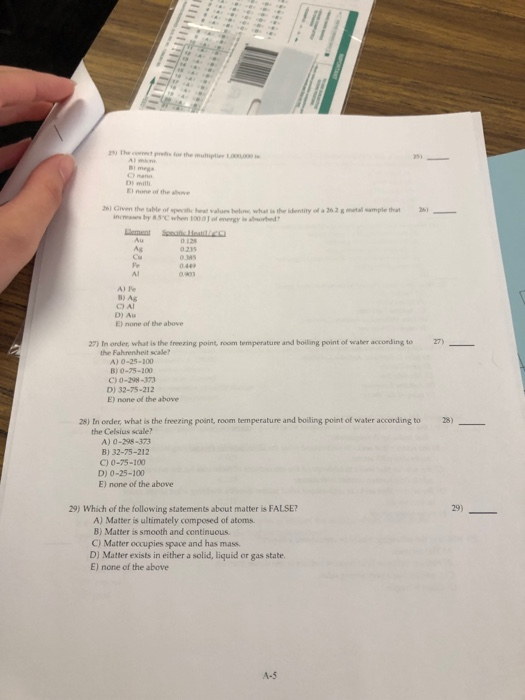 Solved for the multiple El none of the above Given the table | Chegg.com