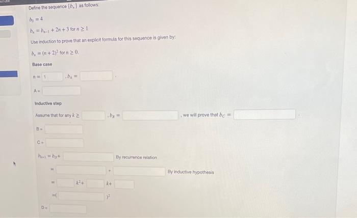Solved The sequence {gn} is defined recursively as follows: | Chegg.com
