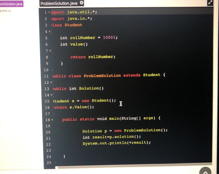 Solved Access member variable Create a class 'Problem | Chegg.com