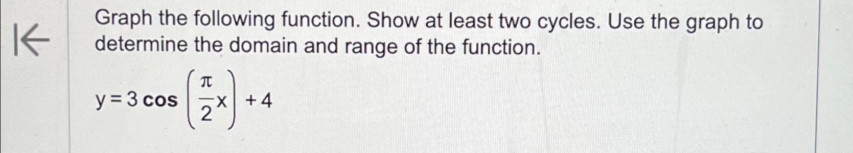 Solved Graph the following function. Show at least two | Chegg.com
