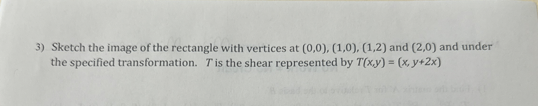 Solved Sketch the image of the rectangle with vertices at | Chegg.com