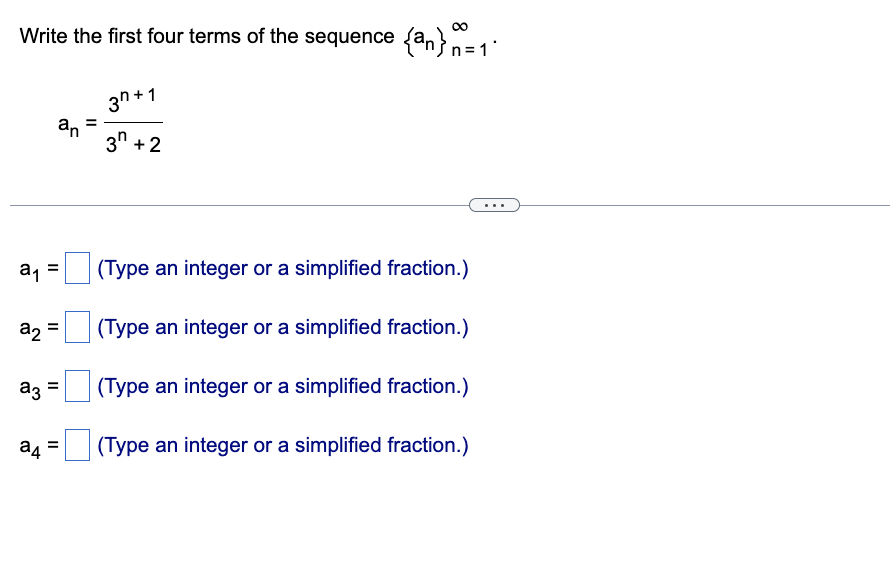 Solved Write the first four terms of the sequence | Chegg.com