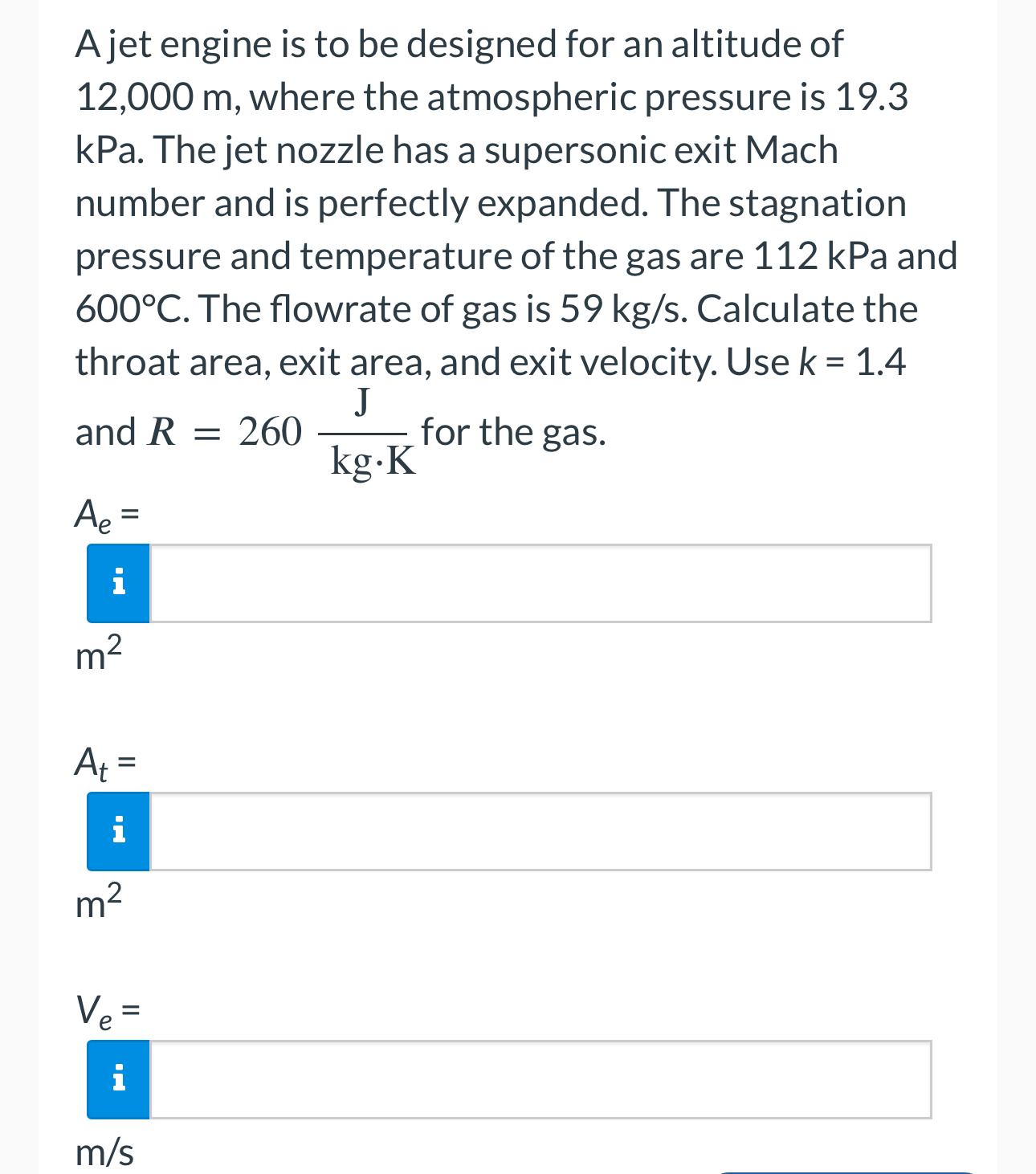 Solved A jet engine is to be designed for an altitude of | Chegg.com