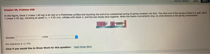 Solved PRINTER VERSION 4 BACK NEXT Chapter 09, Problem 058 | Chegg.com
