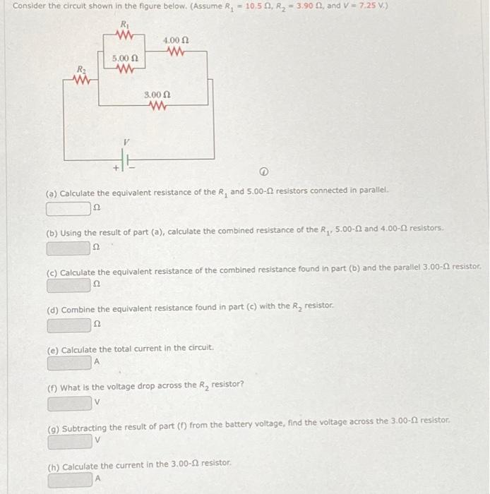 Solved ider the circult shown in the flgure below. (Assume | Chegg.com