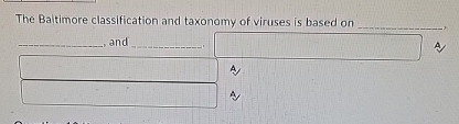 Solved The Baltimore classification and taxonomy of viruses | Chegg.com