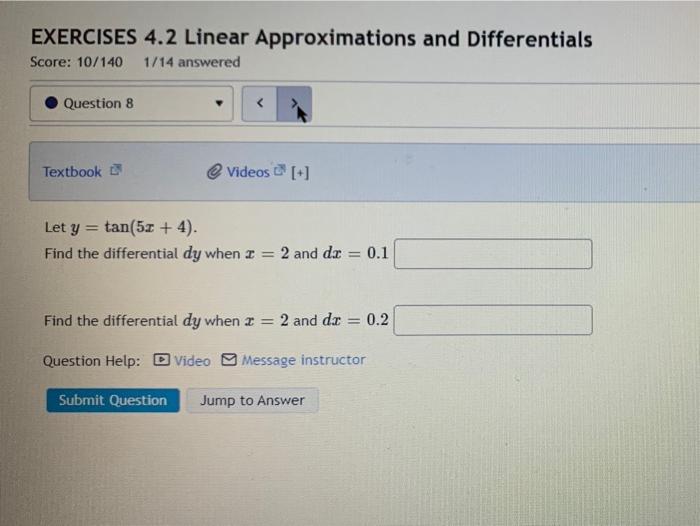 Solved EXERCISES 4.2 Linear Approximations and Differentials | Chegg.com