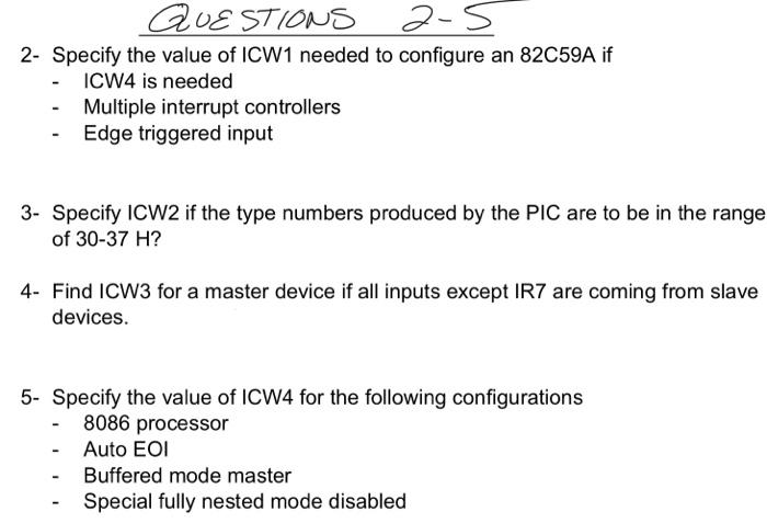 Solved 6 Write A Sequence Of Instructions To Initialize A 7112