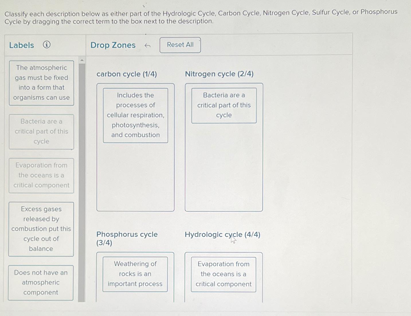 Solved Classify each description below as either part of the | Chegg.com