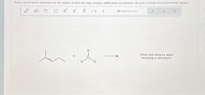 Solved Click and drag to start drawing a structure. | Chegg.com