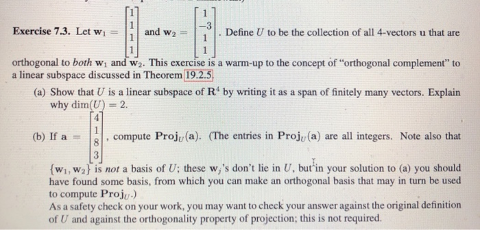 Solved span a plane through the origin in R. 5 0 5 Exercise | Chegg.com