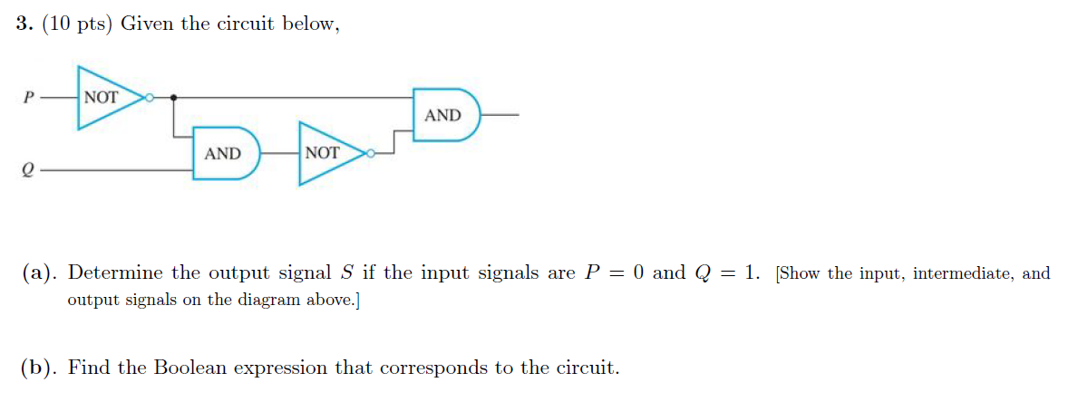 Solved (10 ﻿pts) ﻿Given the circuit below,(a). ﻿Determine | Chegg.com