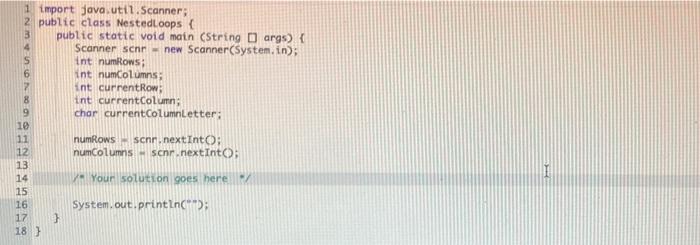 Solved Given numrows and numColumns, print a list of all | Chegg.com