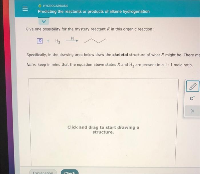 Solved = O HYDROCARBONS Predicting the reactants or products | Chegg.com