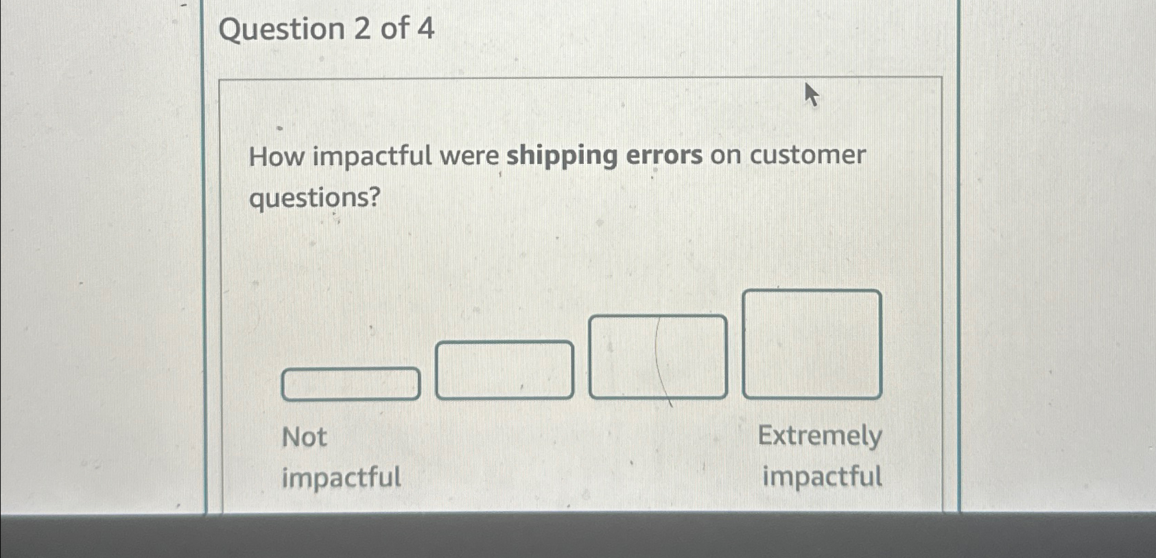 Solved Question 2 ﻿of 4How impactful were shipping errors on | Chegg.com