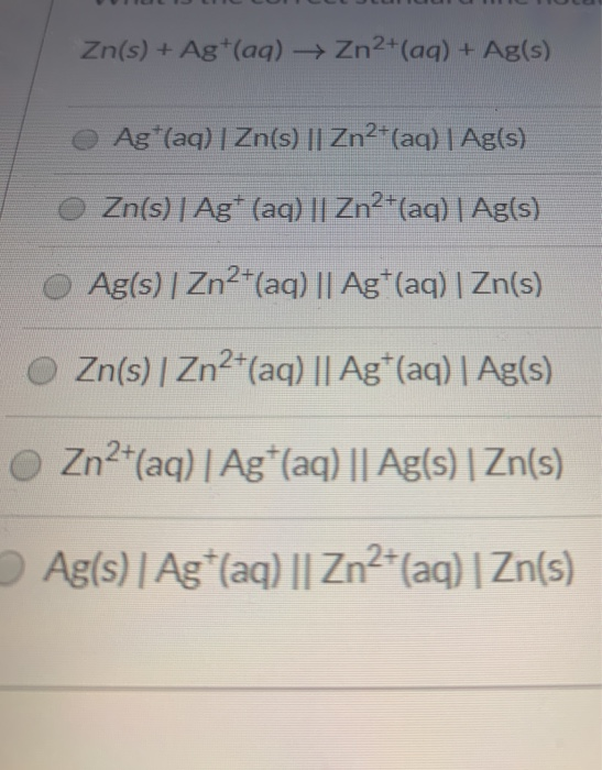 Solved what is the correct standard line notation for the | Chegg.com