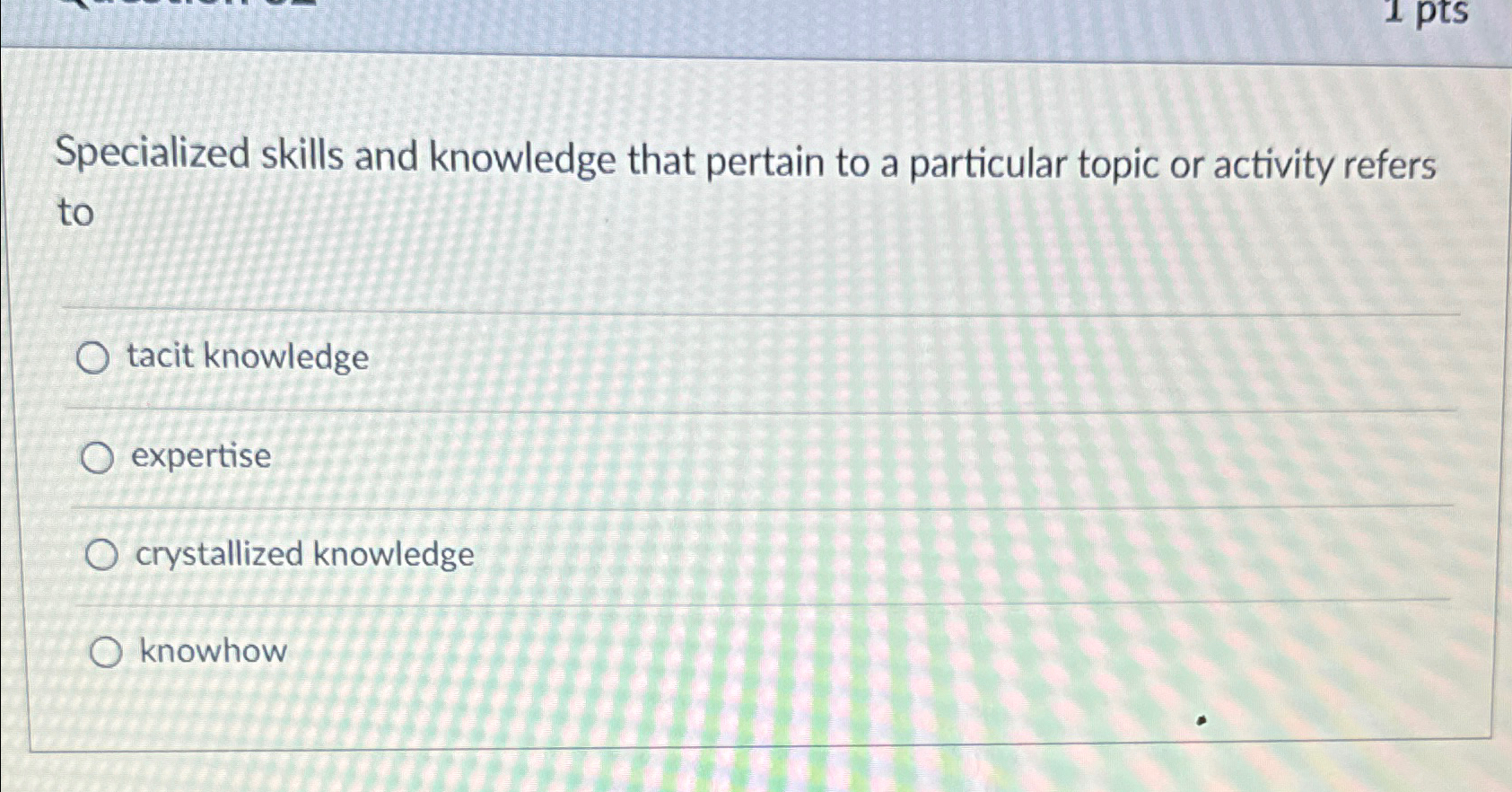Solved Specialized skills and knowledge that pertain to a | Chegg.com
