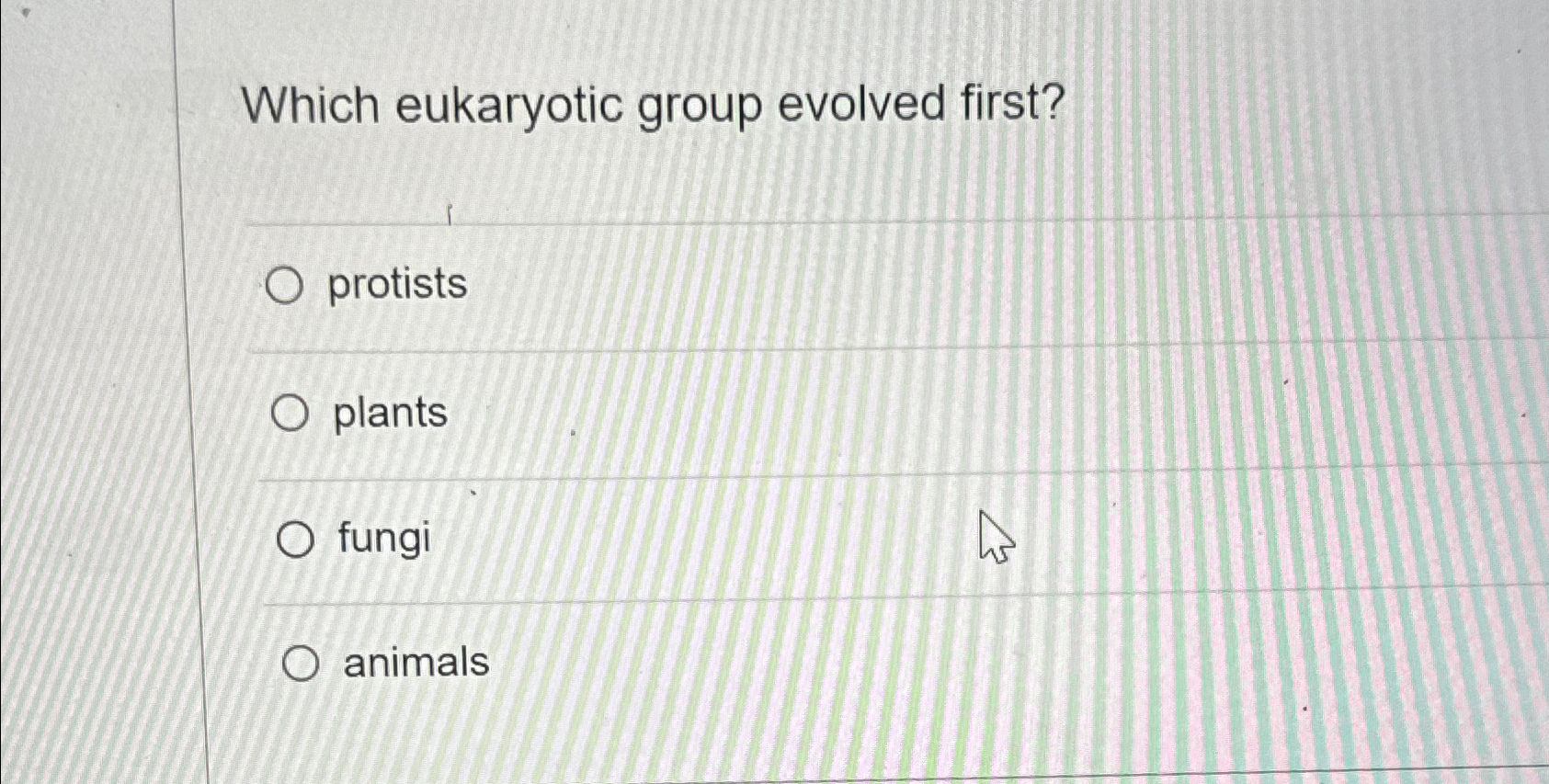 Solved Which eukaryotic group evolved | Chegg.com