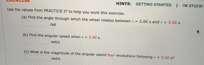 Solved LAENCISC HINTS: GETTING STARTED I'M STUCKI Use the | Chegg.com