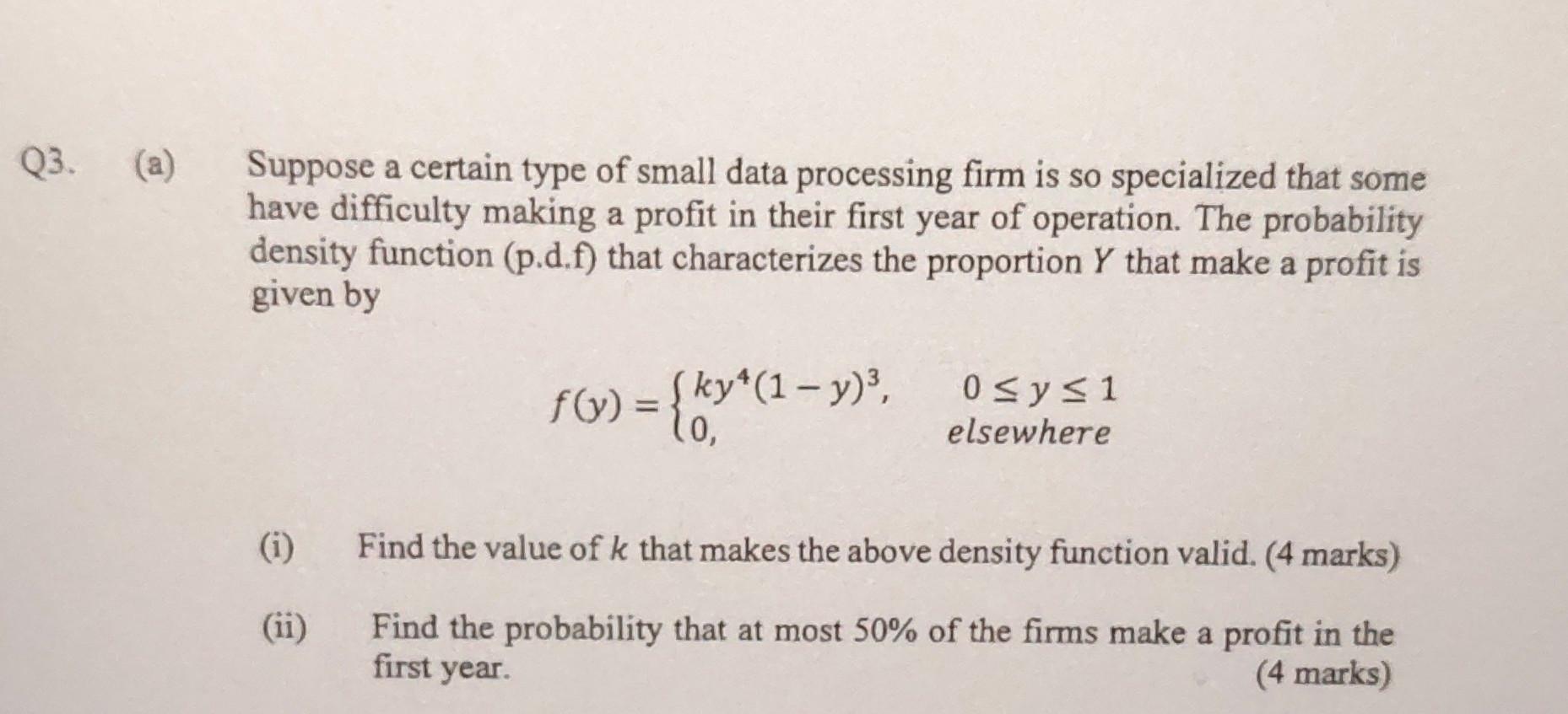 Solved Suppose a certain type of small data processing firm | Chegg.com