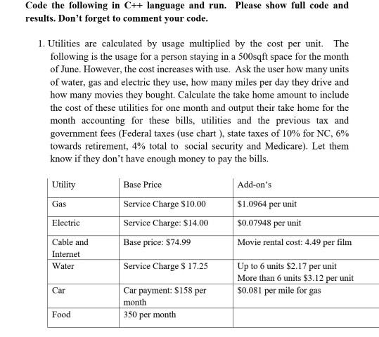 Solved NEED HELP WITH CODING ASAP! NEED BOTH PSEUDO CODE AND | Chegg.com