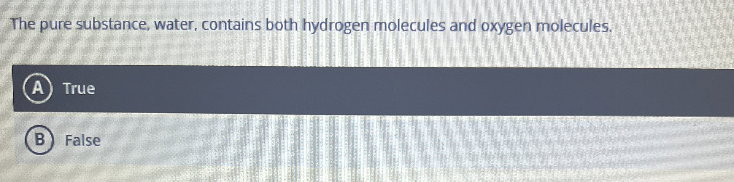 Solved The pure substance, water, contains both hydrogen | Chegg.com