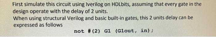 Solved First Simulate This Circuit Using Iverilog On
