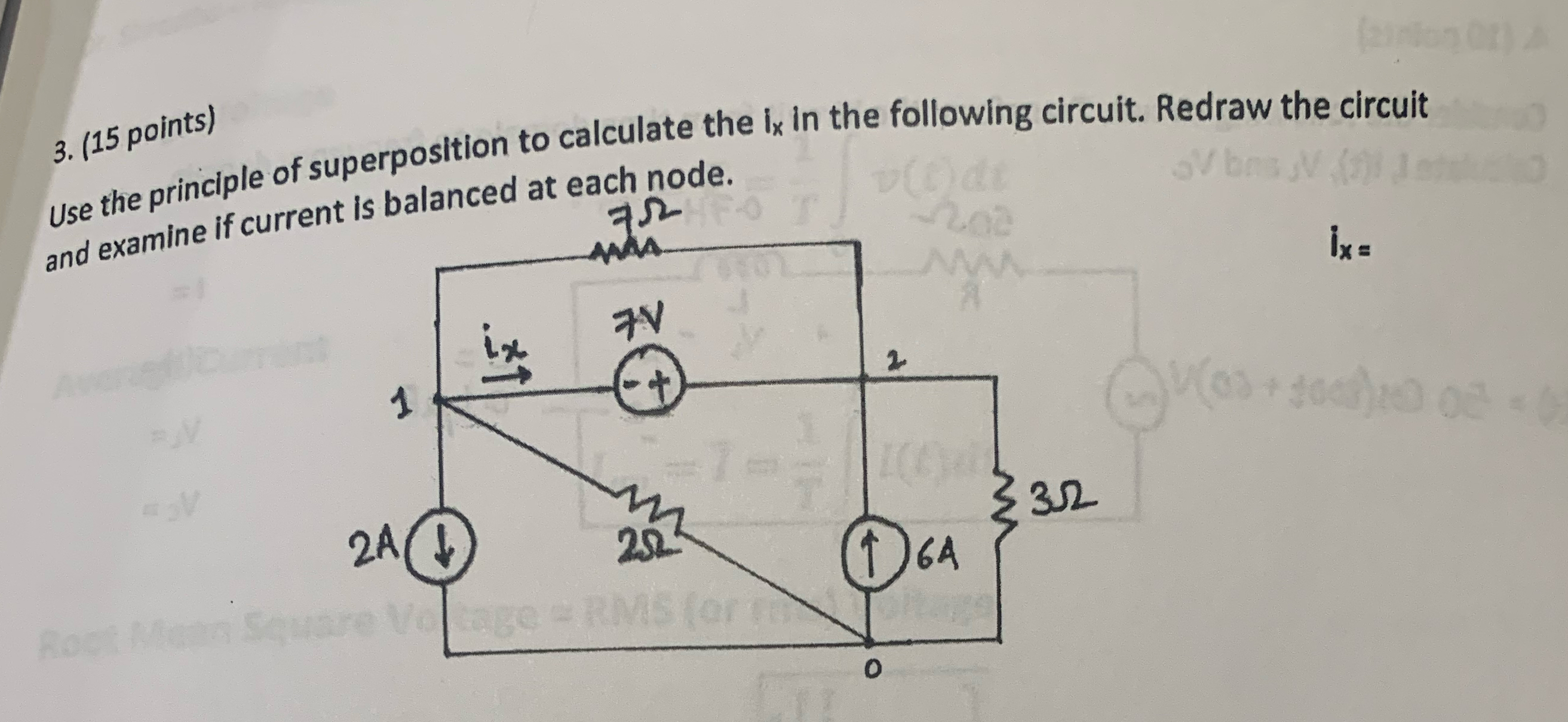 (15 ﻿points)Use the principle of superposition to | Chegg.com