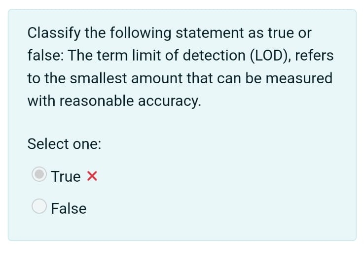 Solved Classify the following statement as true or false: | Chegg.com