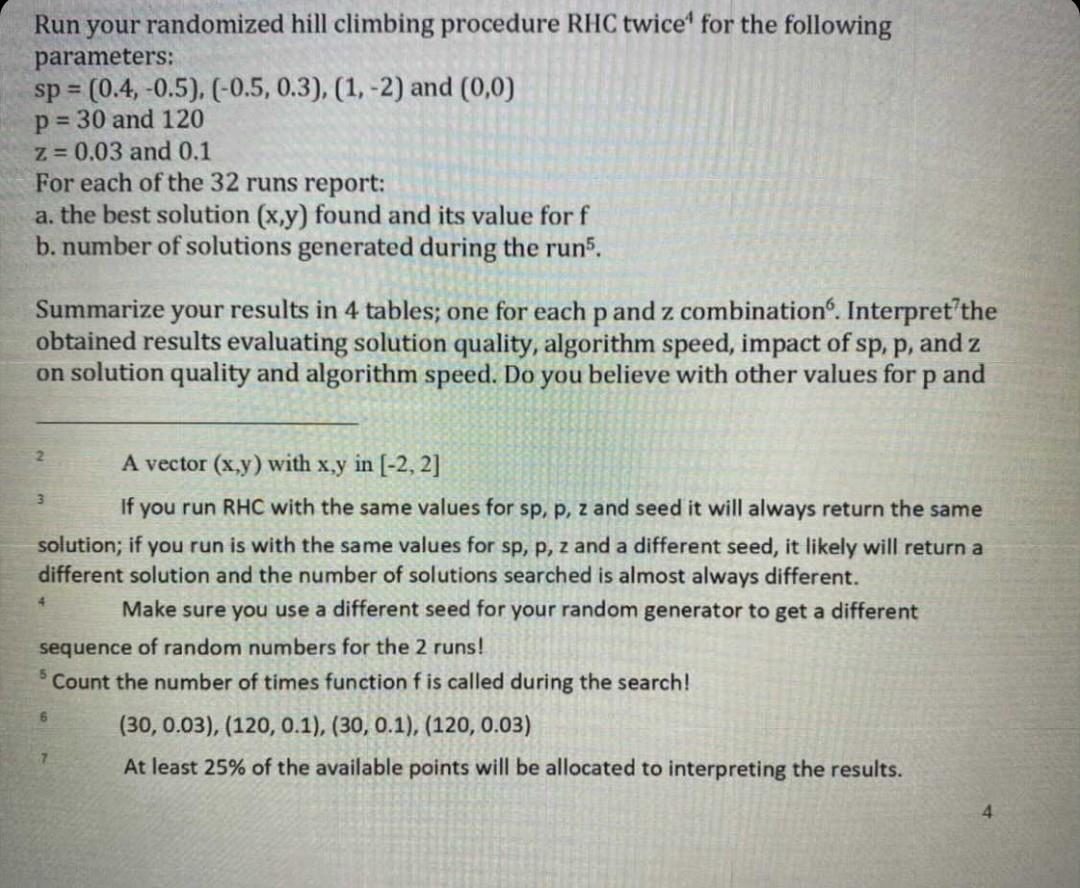 2) On Probabilistic Search Algorithms: Implementing | Chegg.com