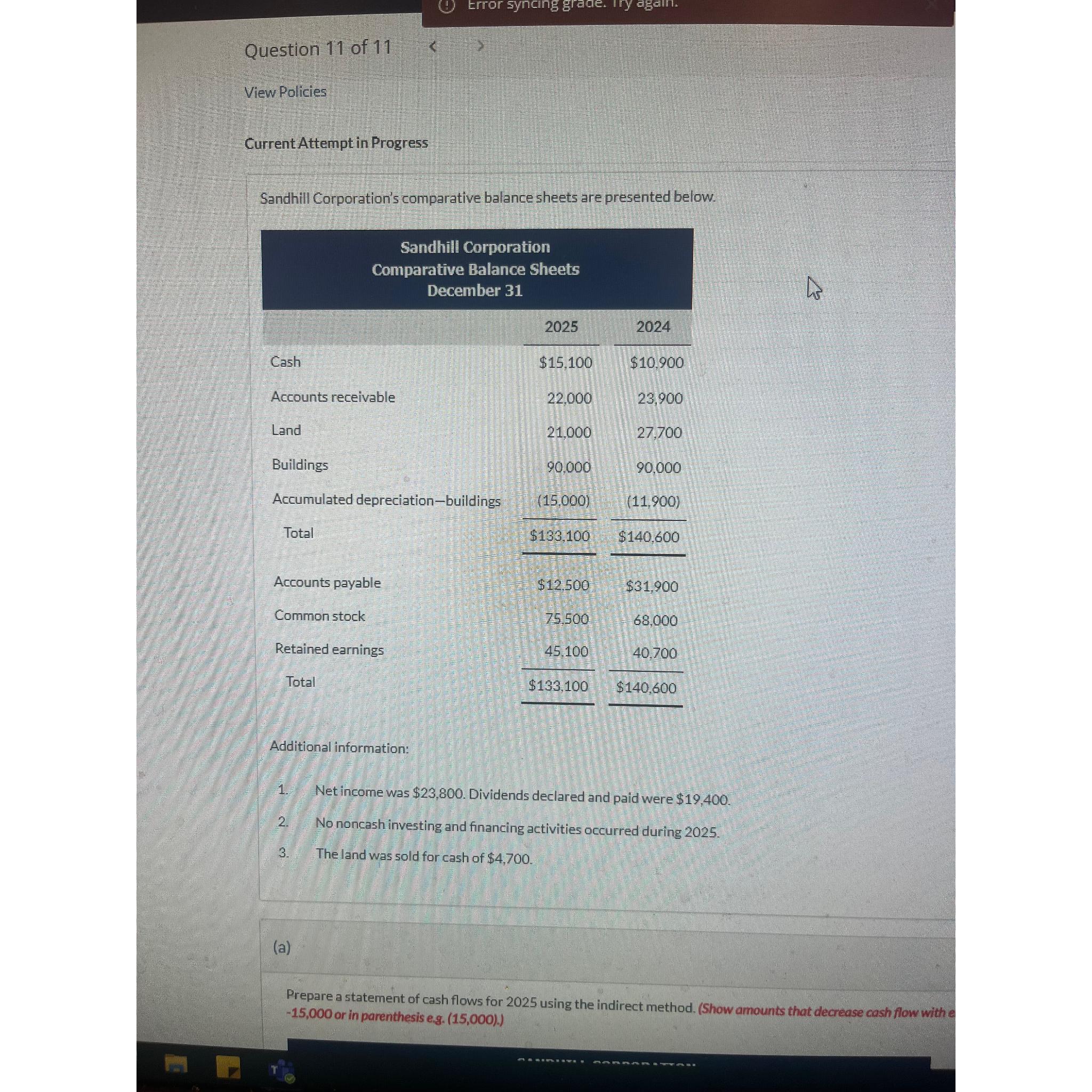 Solved Question 11 ﻿of 11View PoliciesCurrentAttemptin | Chegg.com