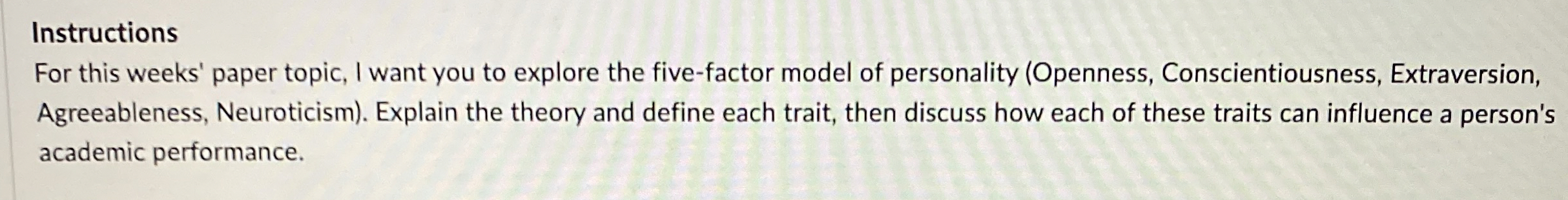Solved InstructionsFor this weeks' paper topic, I want you | Chegg.com