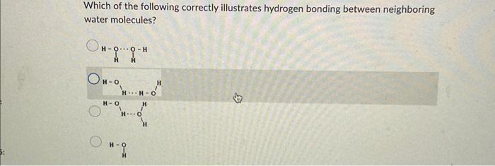 Solved 5: Which of the following correctly illustrates | Chegg.com