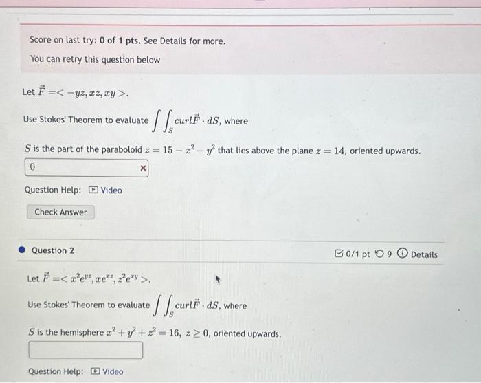 Solved please help i dont understand- 6.7 Strokes Theorem | Chegg.com