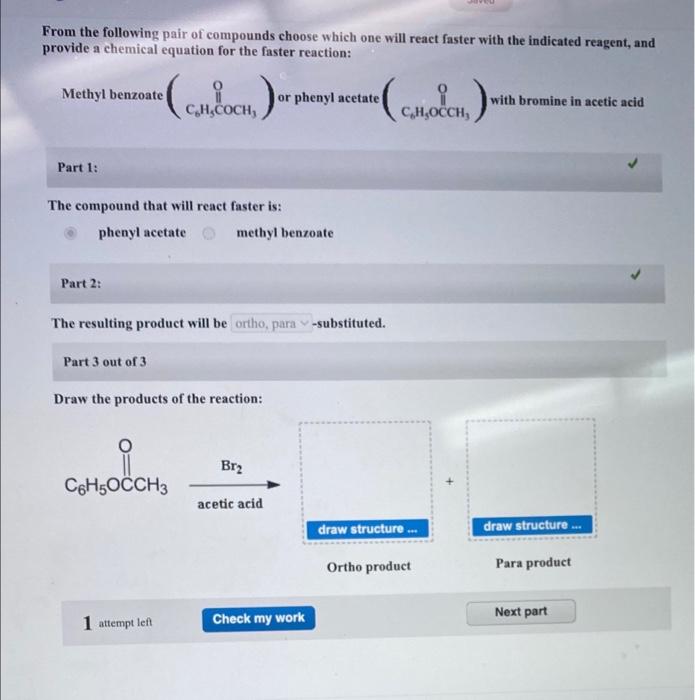 Solved From the following pair of compounds choose which one | Chegg.com